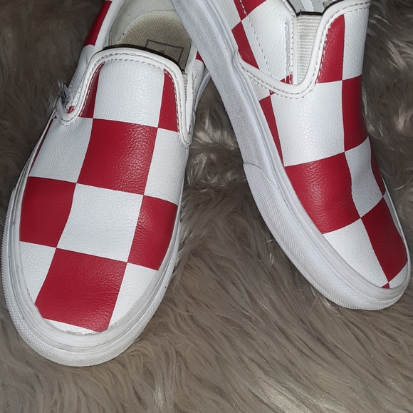 Vans | Shoes | Kids Red Checkered Vans | Poshmark